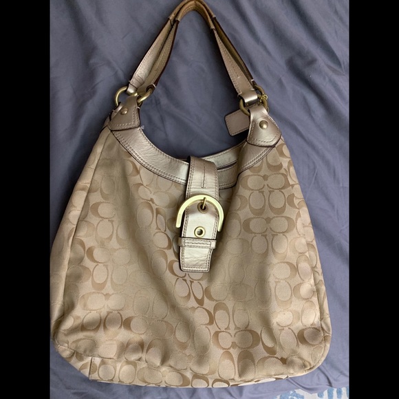 Coach | Bags | Coach Three Compartment Muted Golden Tote | Poshmark